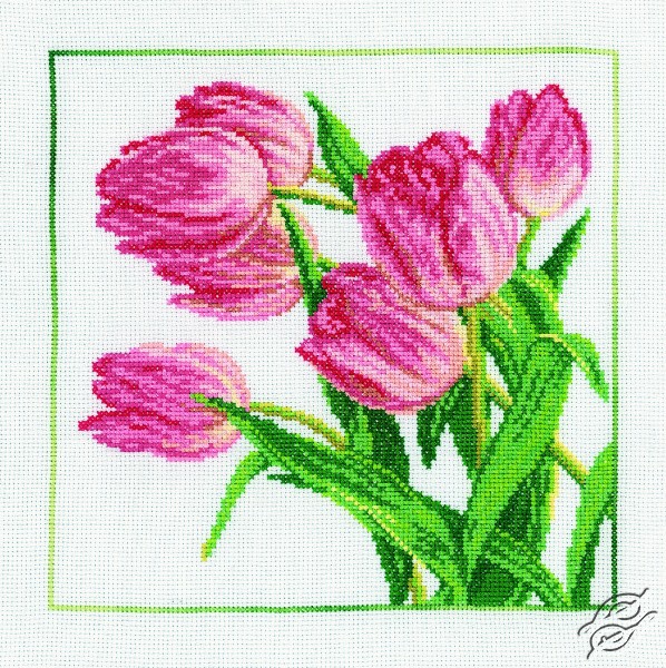 CROSS STITCH KITS - RTO - Cross Stitch Kits - Flowers - Tulips - Gvello ...